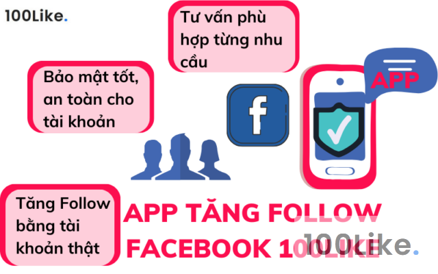 7 App tăng Follow Facebook miễn phí bạn nên thử - 100Like