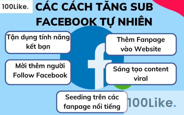 Bật mí cách tăng sub Facebook nhanh chóng, an toàn - 100Like