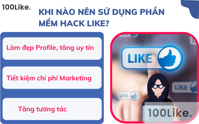 9 phần mềm Hack Like an toàn, uy tín hiện nay - 100Like