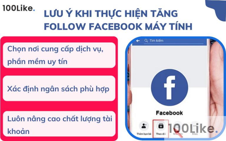 Cách tăng Follow Facebook trên máy tính hiệu quả 2024 - 100Like