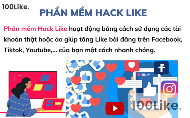9 phần mềm Hack Like an toàn, uy tín hiện nay - 100Like