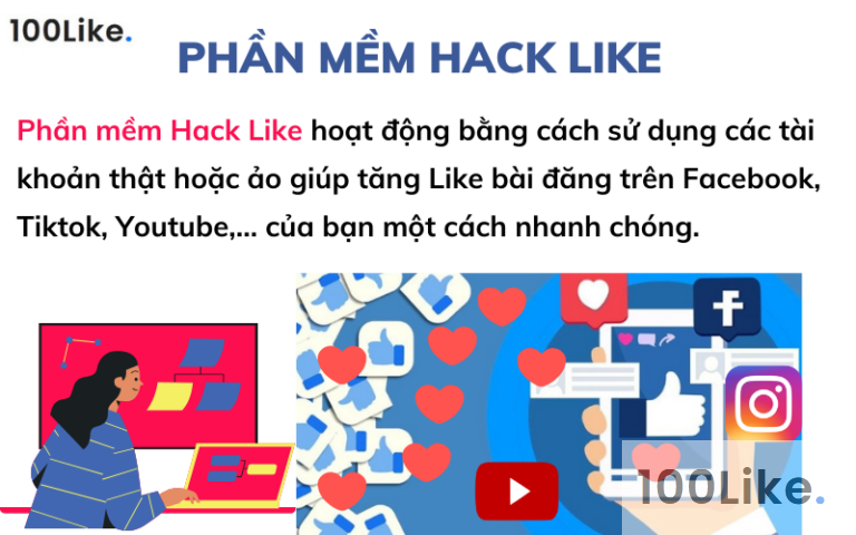 9 phần mềm Hack Like an toàn, uy tín hiện nay - 100Like