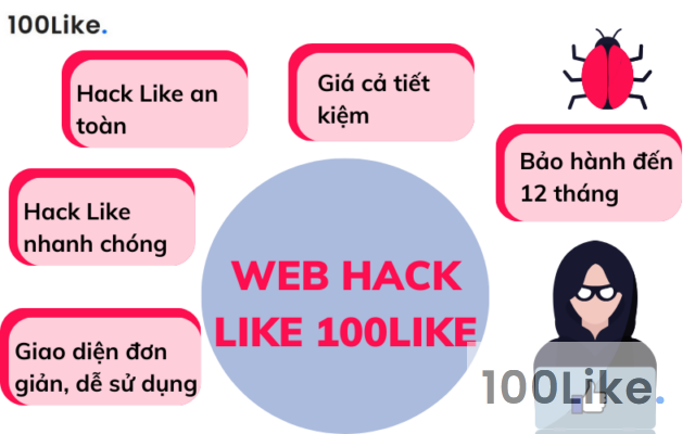 10 Web Hack Like uy tín, tăng Like hiệu quả - 100Like