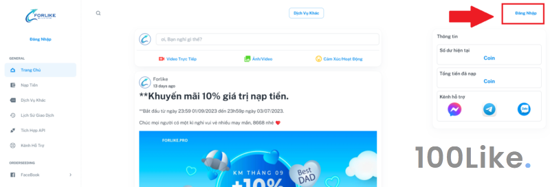 10 Web Hack Like uy tín, tăng Like hiệu quả - 100Like