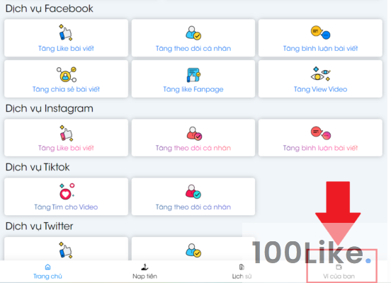 10 Web Hack Like uy tín, tăng Like hiệu quả - 100Like